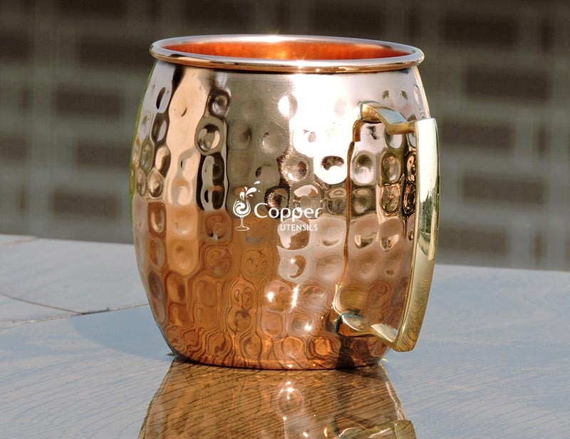 Pure and Solid Copper Hand Beaten Moscow Mule Mug