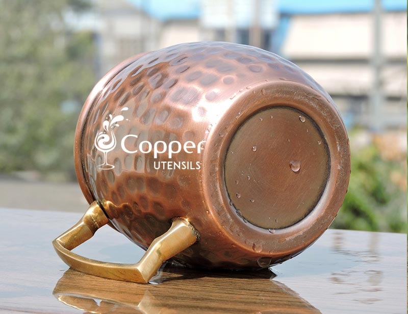 Hand beaten Copper Moscow Mule Mug fore drinking Alcohol based drinks
