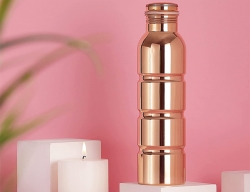 Copper Seamless Matte Finish Bisleri Bottle